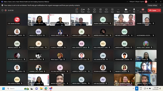 Make a Stand, Lend a Hand: Seminar on Mental Health and Anti-bullying ...